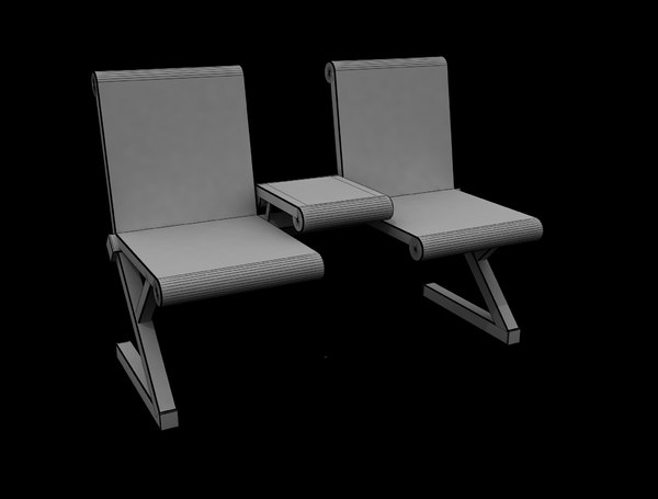 Outdoor hospital bench 3D model - TurboSquid 1564788