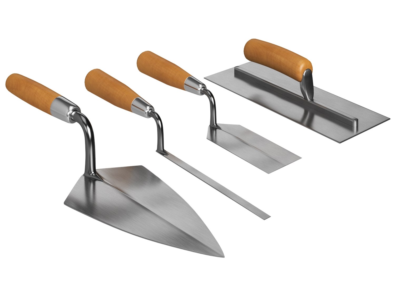 Trowels Masonry Set Modelo 3D - TurboSquid 1565111