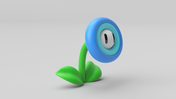 Super mario ice flower 3D - TurboSquid 1565159