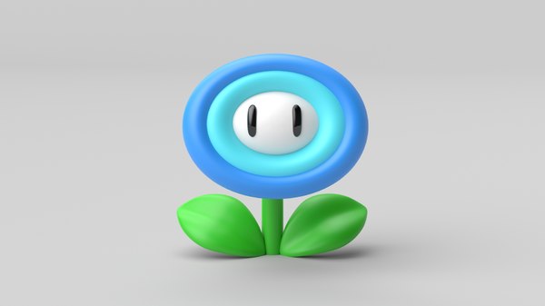 Super mario ice flower 3D - TurboSquid 1565159