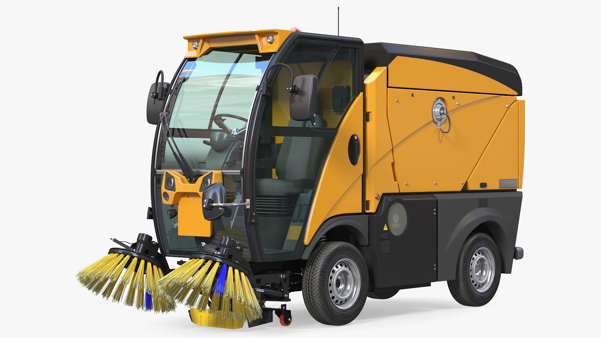 Compact road sweeper 3D model - TurboSquid 1565287