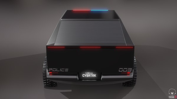 Cybertruck police car model - TurboSquid 1565236