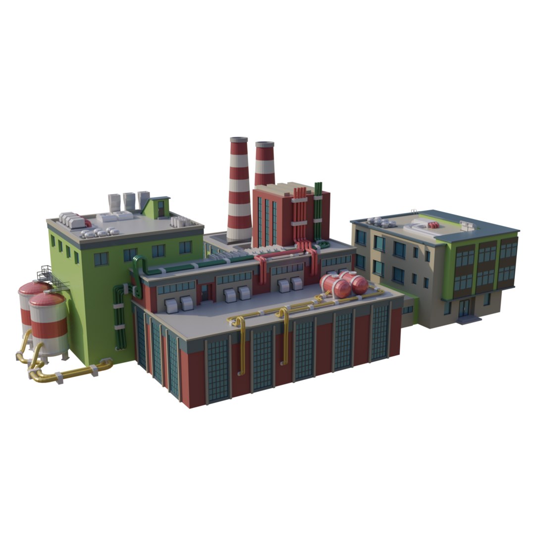 3D factory asset - TurboSquid 1565305