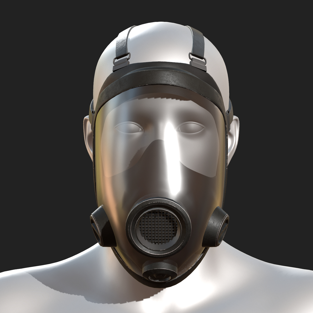 Gas mask 3D model - TurboSquid 1565415