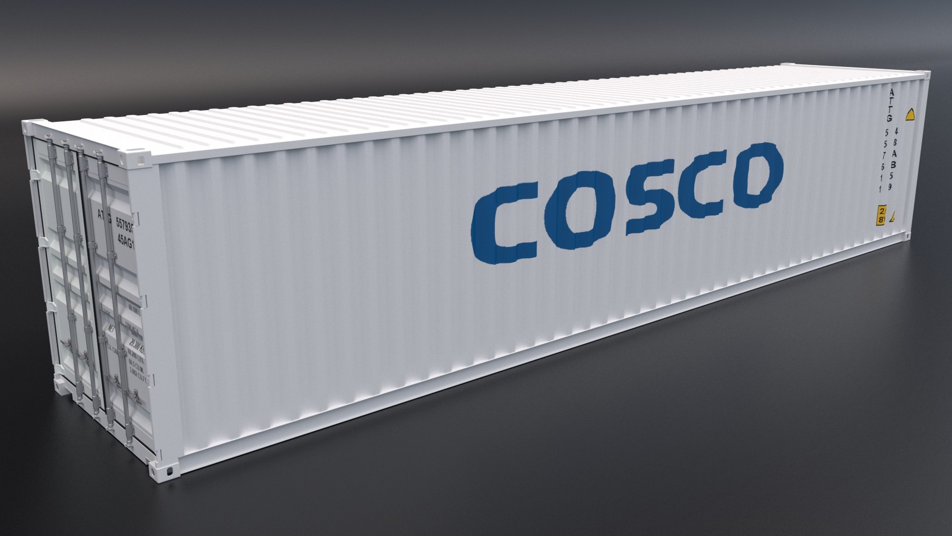 modèle 3D de Conteneur Cosco - TurboSquid 1565615