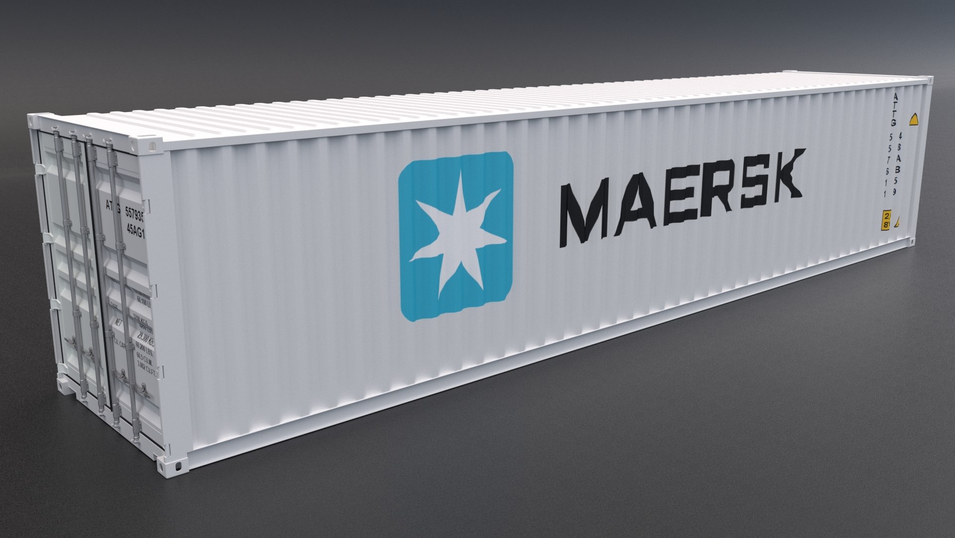 3D maersk container model - TurboSquid 1565606