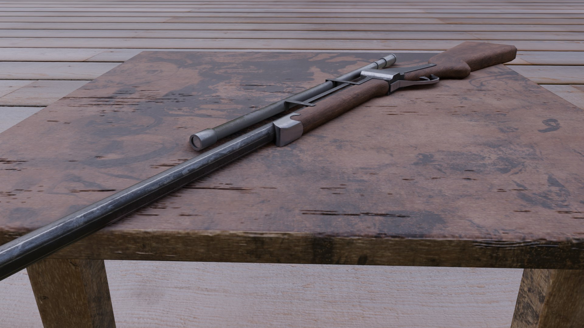 Western sniper rifle 3D model - TurboSquid 1566010