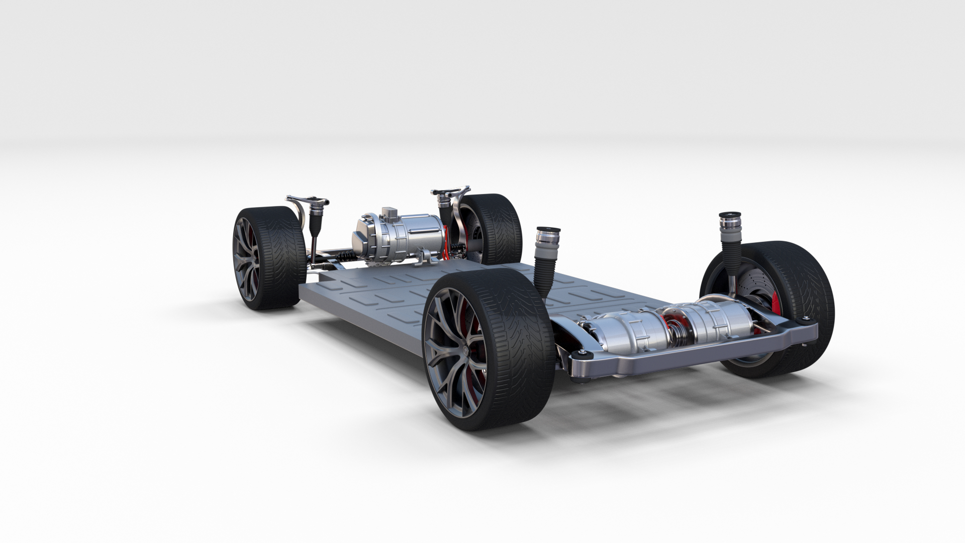 3D tesla roadster chassis - TurboSquid 1566107