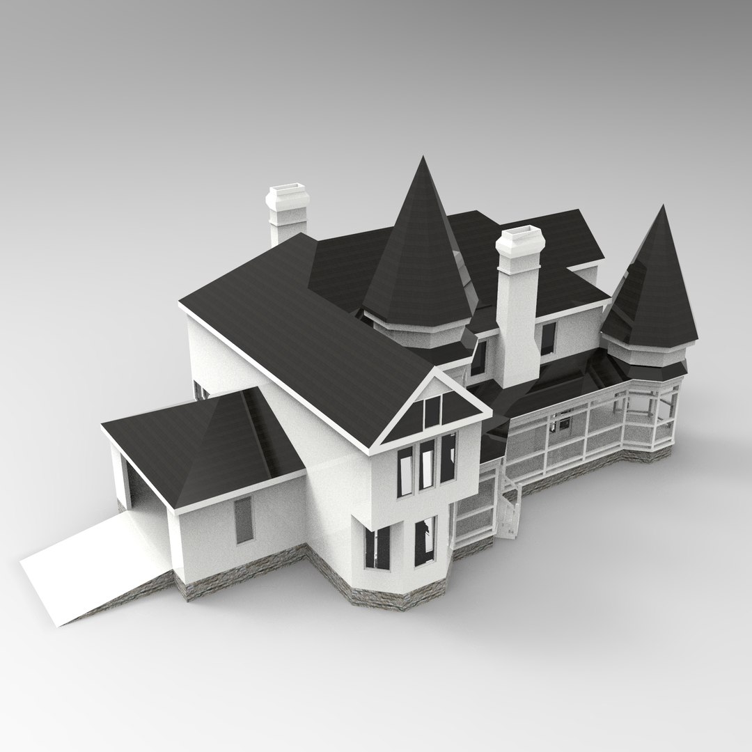 modelo 3d Victory House Low-poly modelo 3D - TurboSquid 1566189