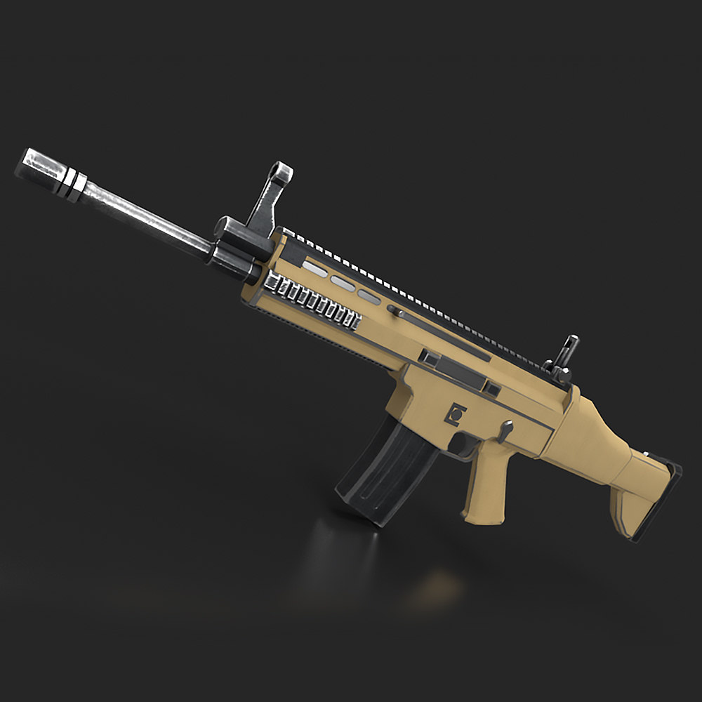 3D fn gun scar - TurboSquid 1360356
