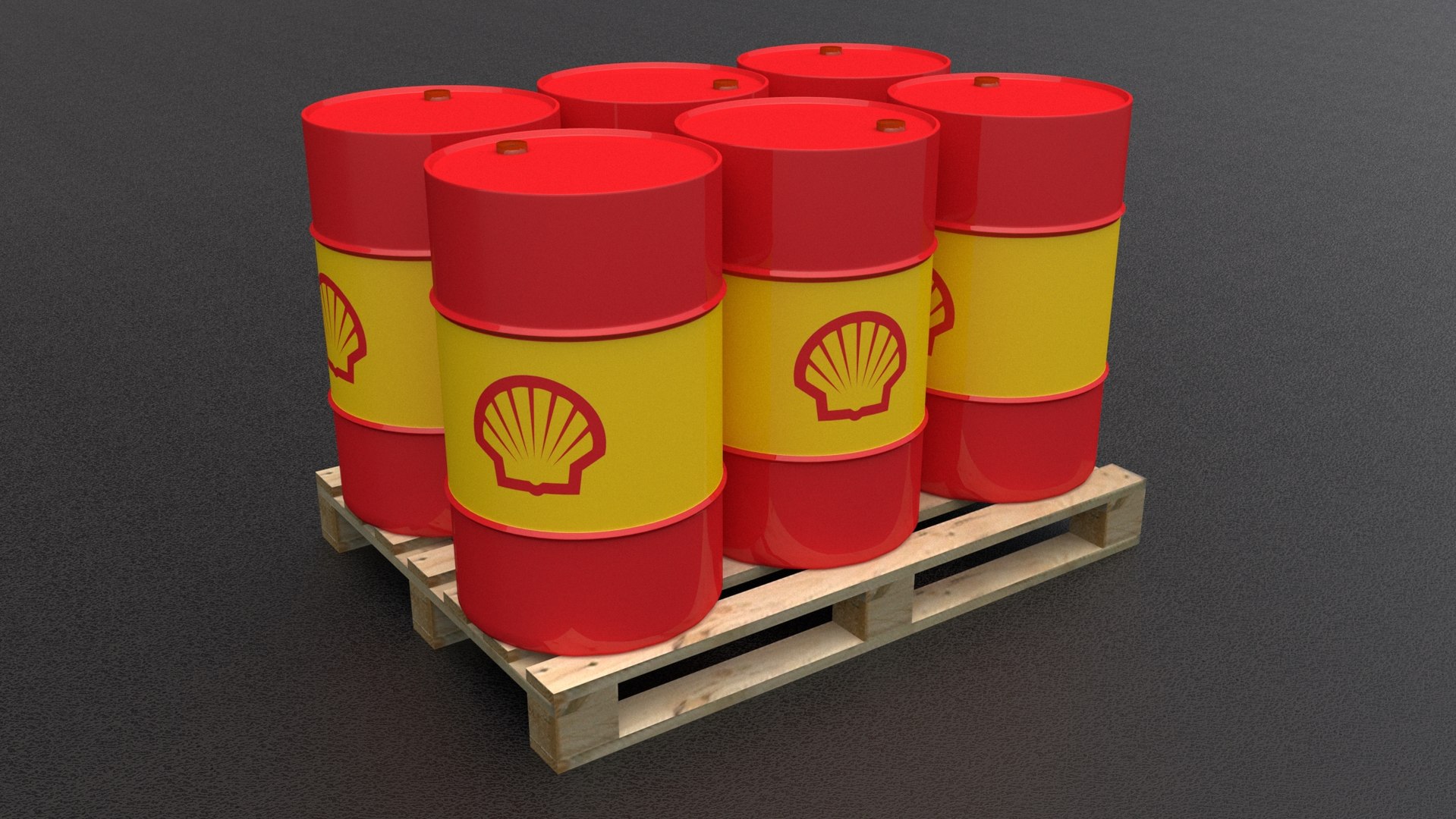 3D shell barrel pallet - TurboSquid 1566780