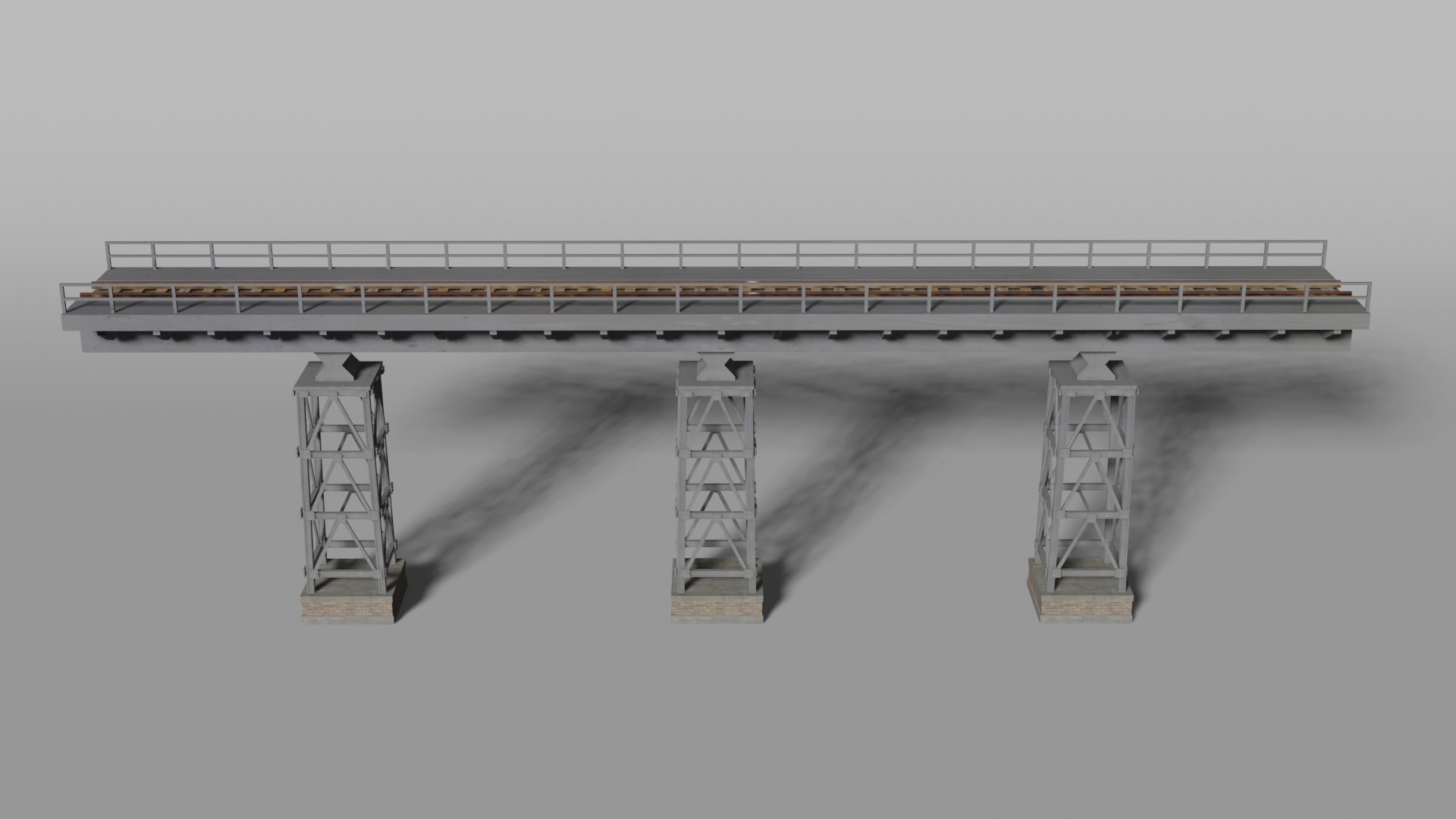 Railroad bridge 3D model - TurboSquid 1566756