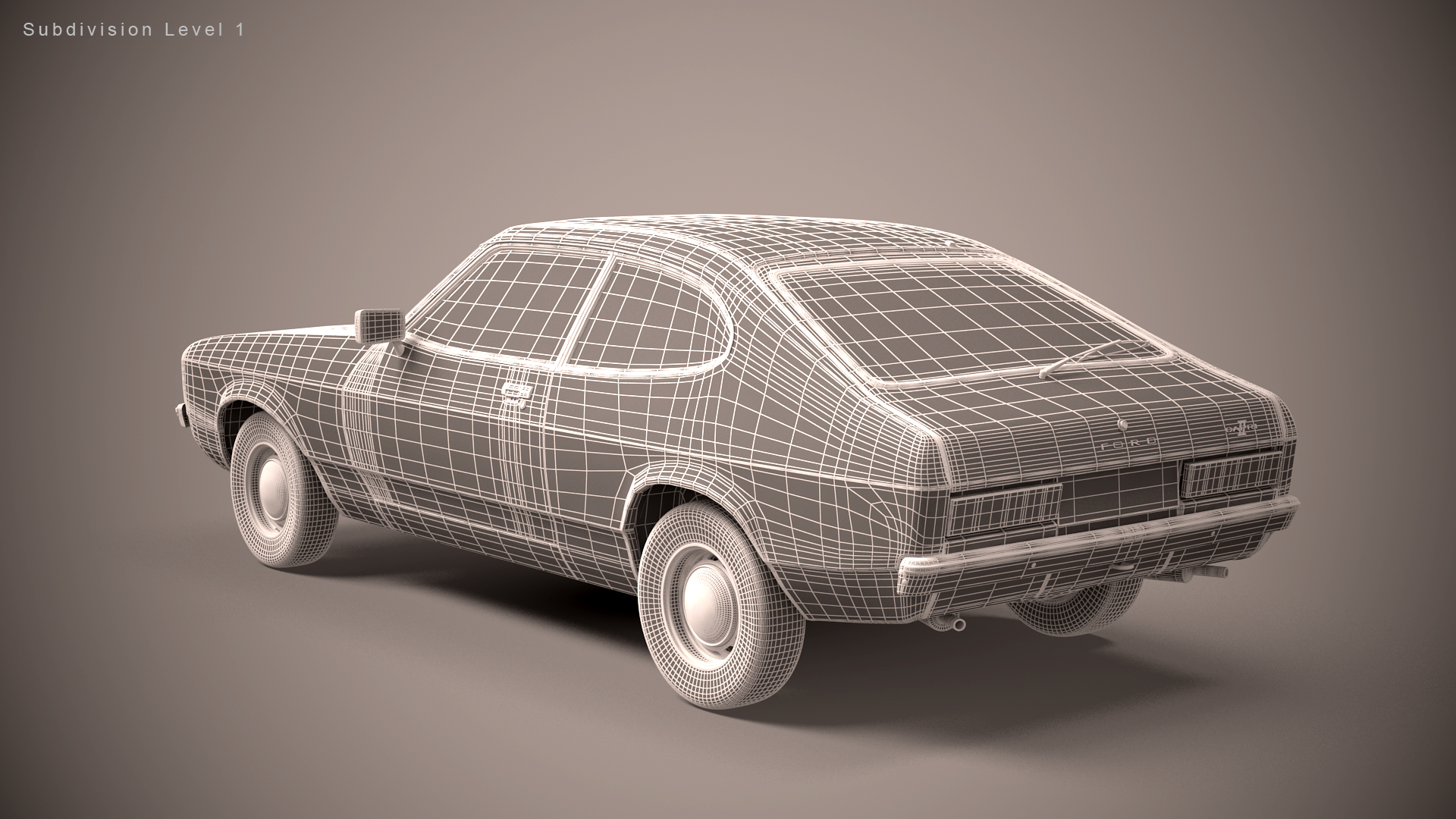 3D 1975 capri ii - TurboSquid 1566981