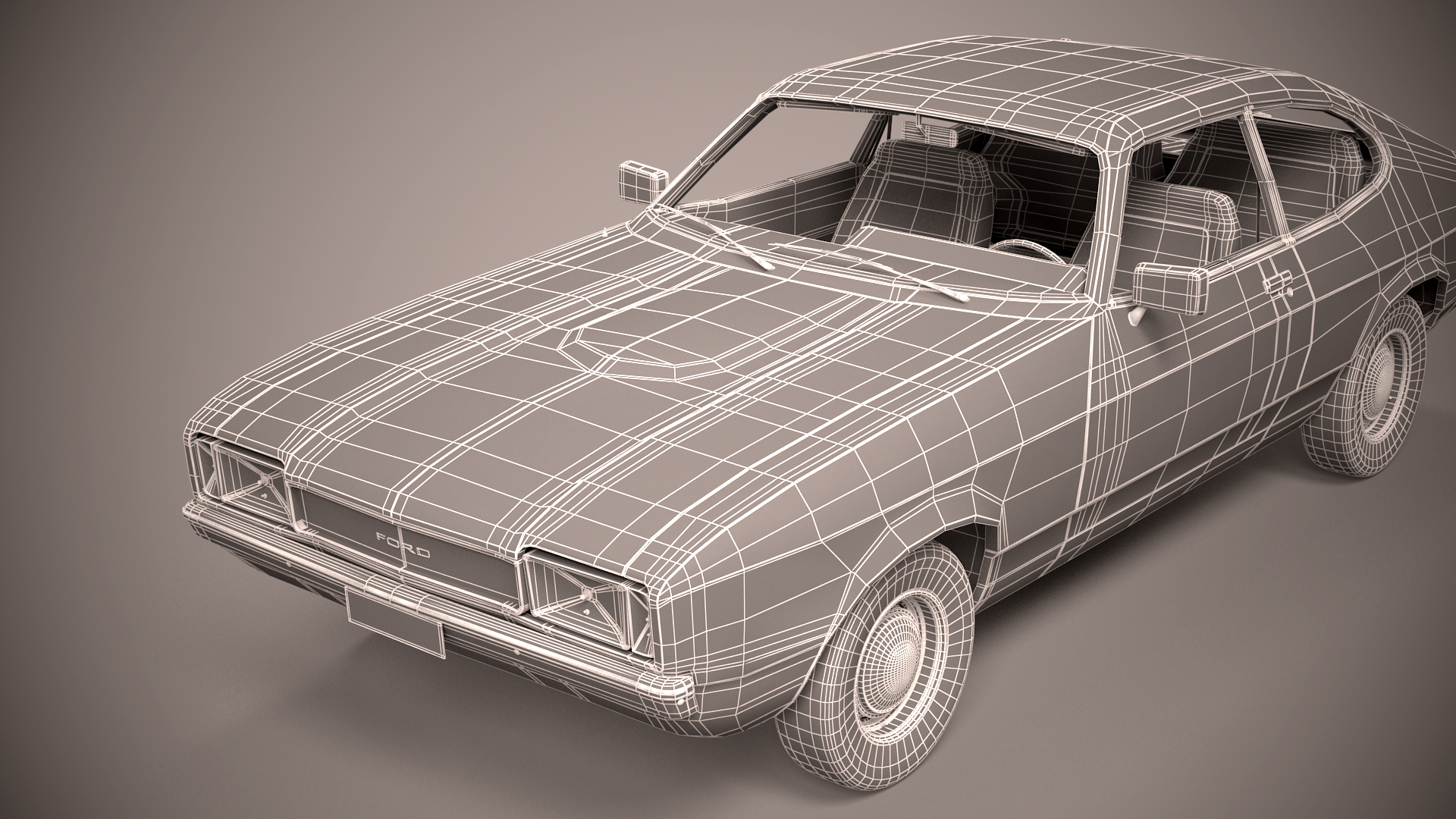 3D 1975 capri ii - TurboSquid 1566981