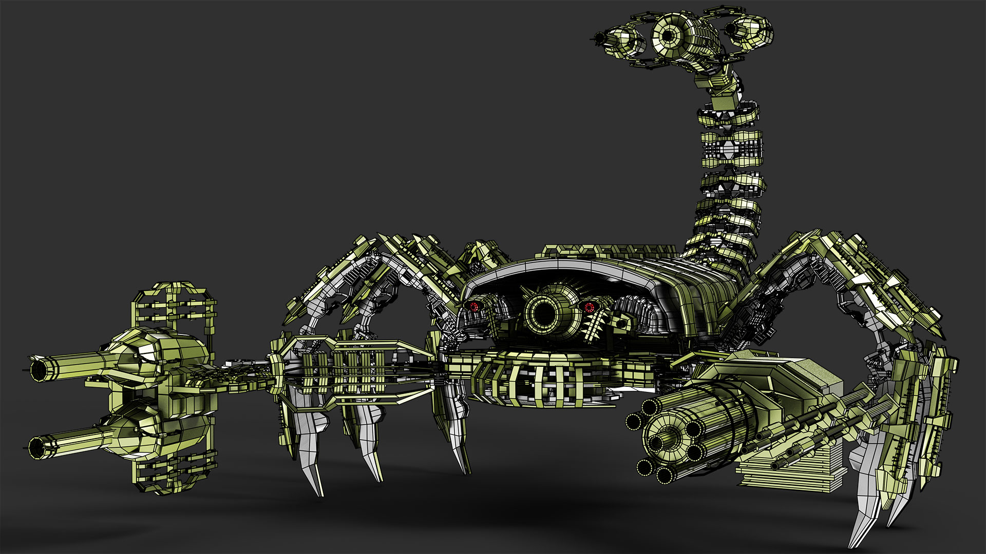 Robot scorpion 3D - TurboSquid 1567272