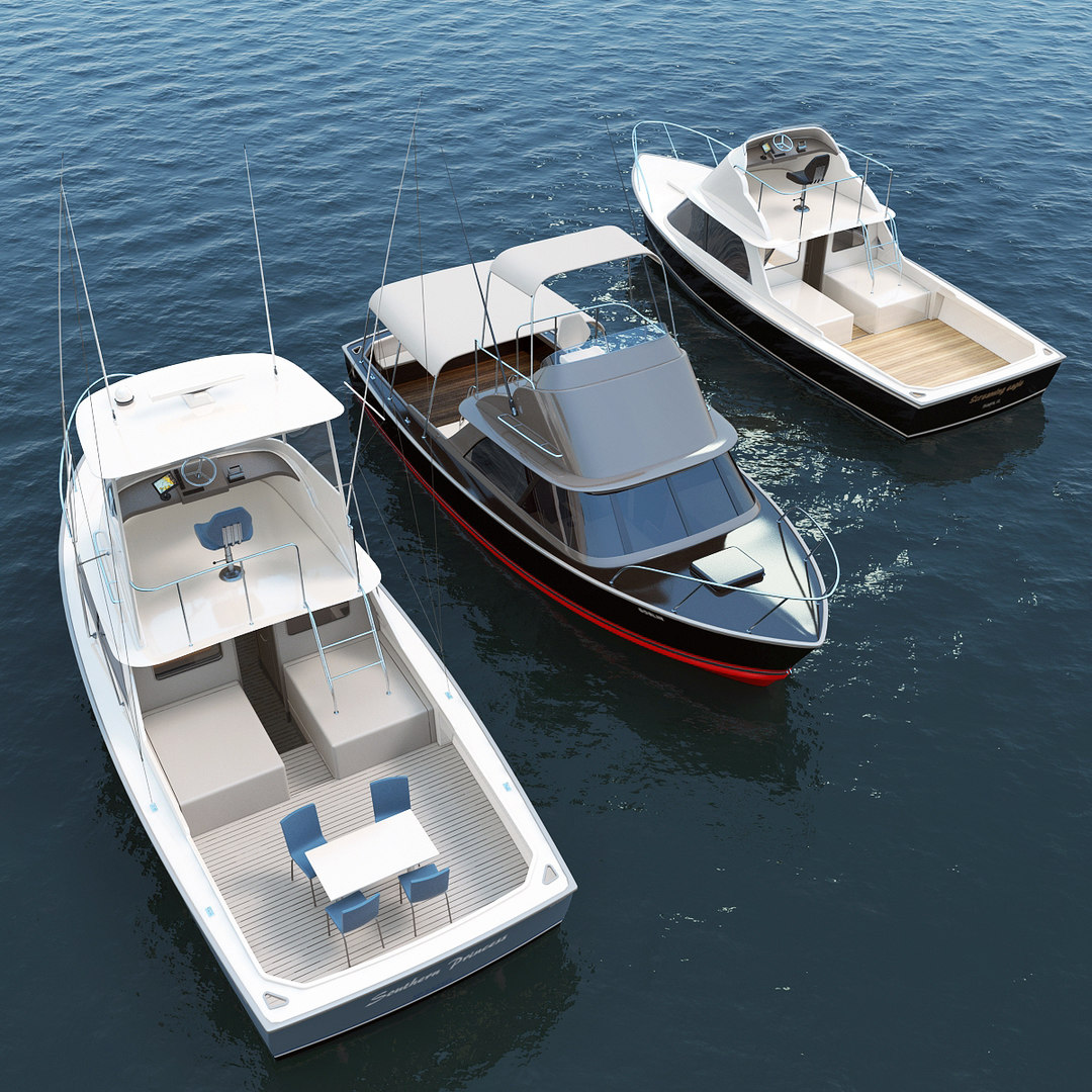 Bertram 31 motor boats 3D model - TurboSquid 1567252