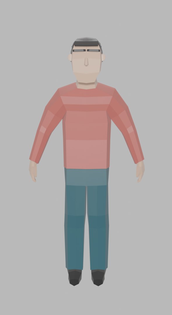 Character Man Rigged Unity 3d Model Turbosquid 1567462