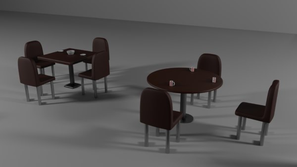 Cafe assets 3D model - TurboSquid 1567537