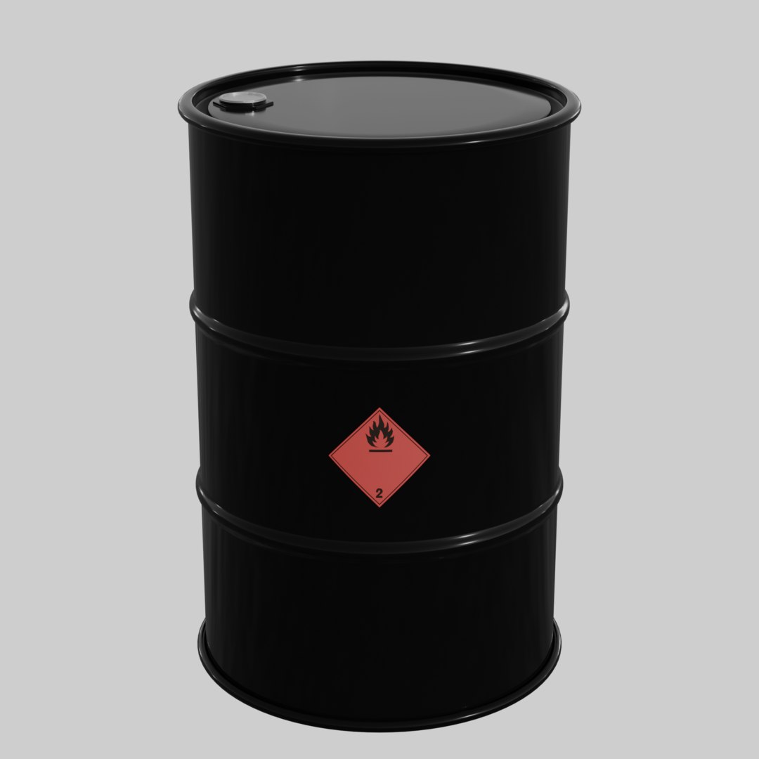 Standard oil barrel 3D - TurboSquid 1567665