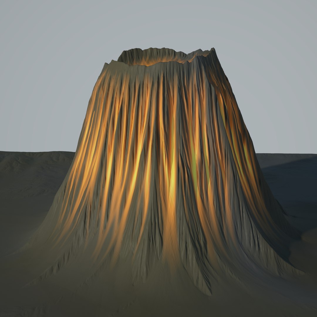 3D volcano - TurboSquid 1567779