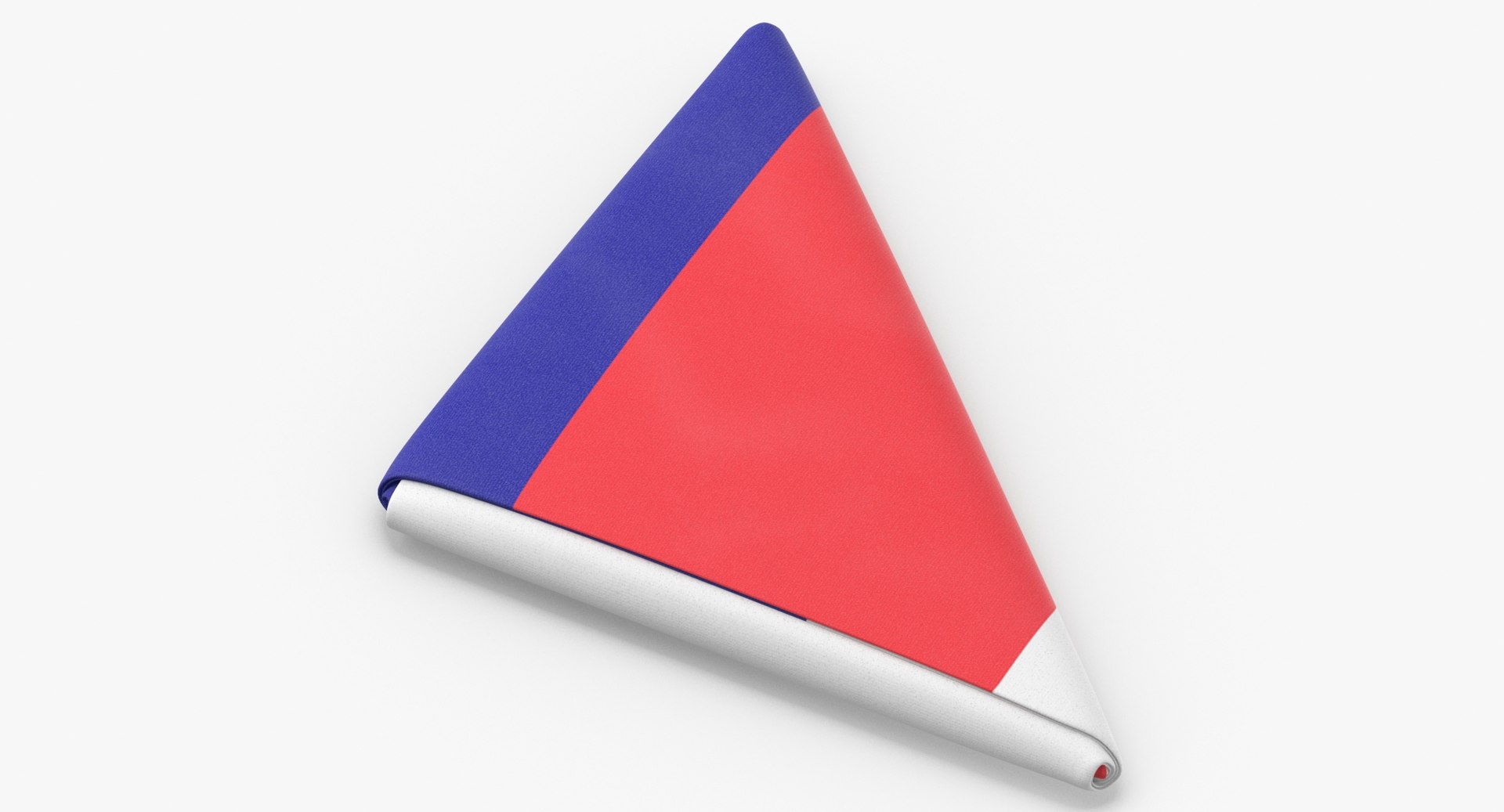 Flag folded triangle france 3D model - TurboSquid 1567919
