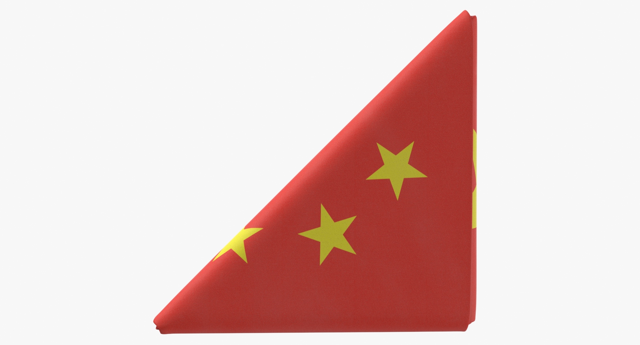 3D flag folded triangle china - TurboSquid 1567923
