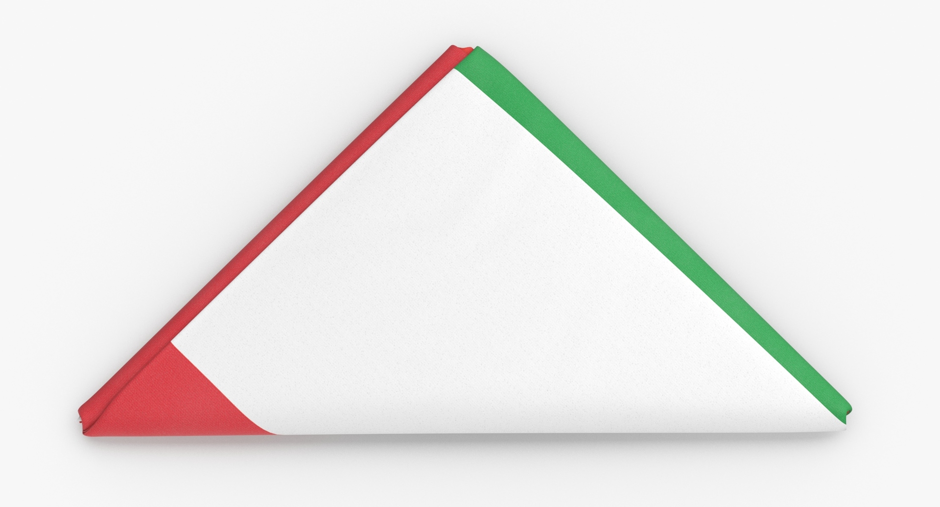 3D flag folded triangle italy model - TurboSquid 1567924