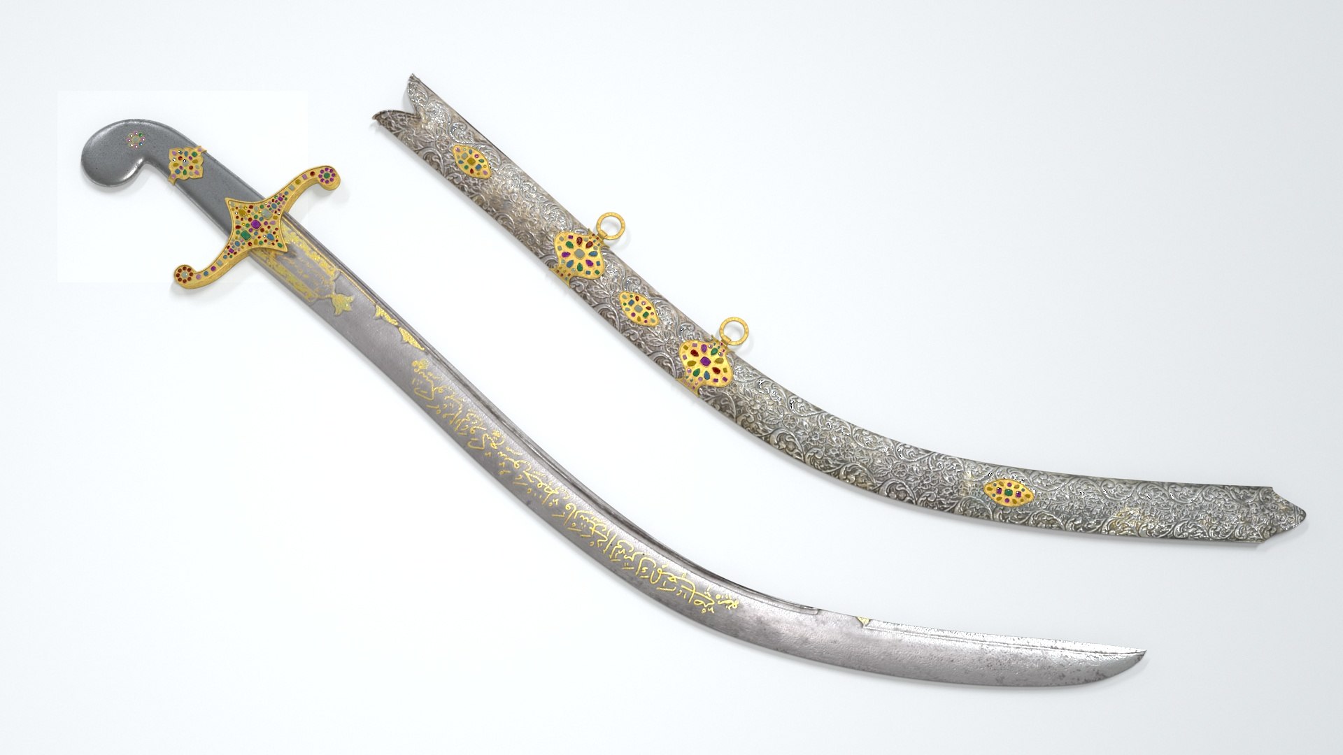 Empire ottoman 3D model - TurboSquid 1567946