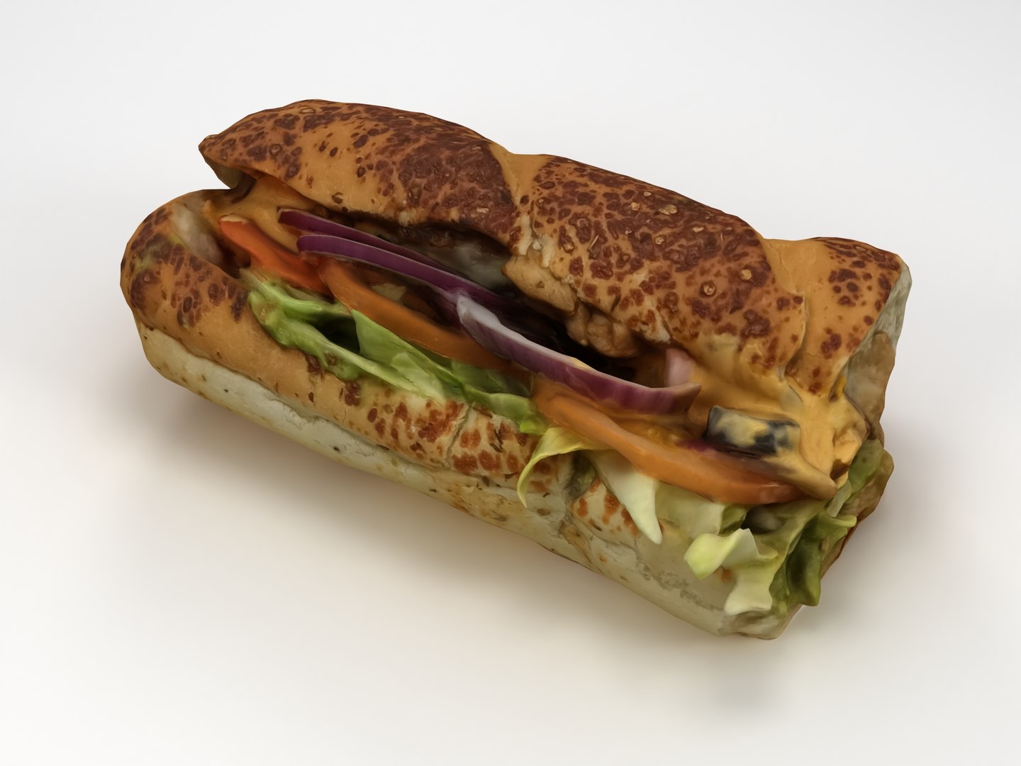 Sandwich subway model - TurboSquid 1567931