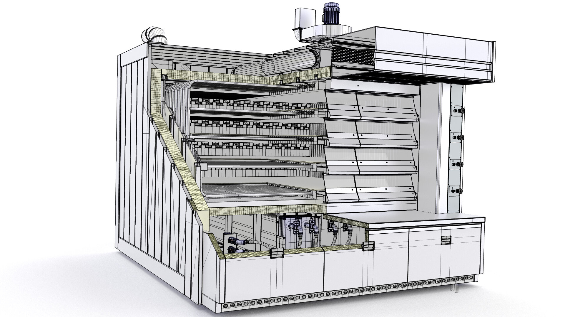 Bread bakery furnaces model - TurboSquid 1525451