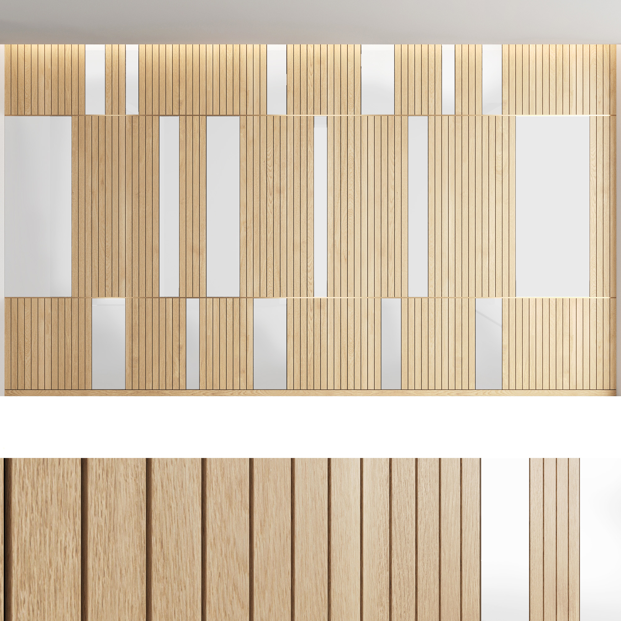 3D model decorative wall panel set - TurboSquid 1567960