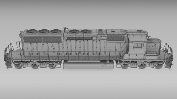 3D locomotive sd40-2 kcs sd40 model - TurboSquid 1567990