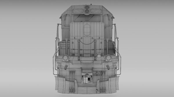 3D locomotive sd40-2 kcs sd40 model - TurboSquid 1567990
