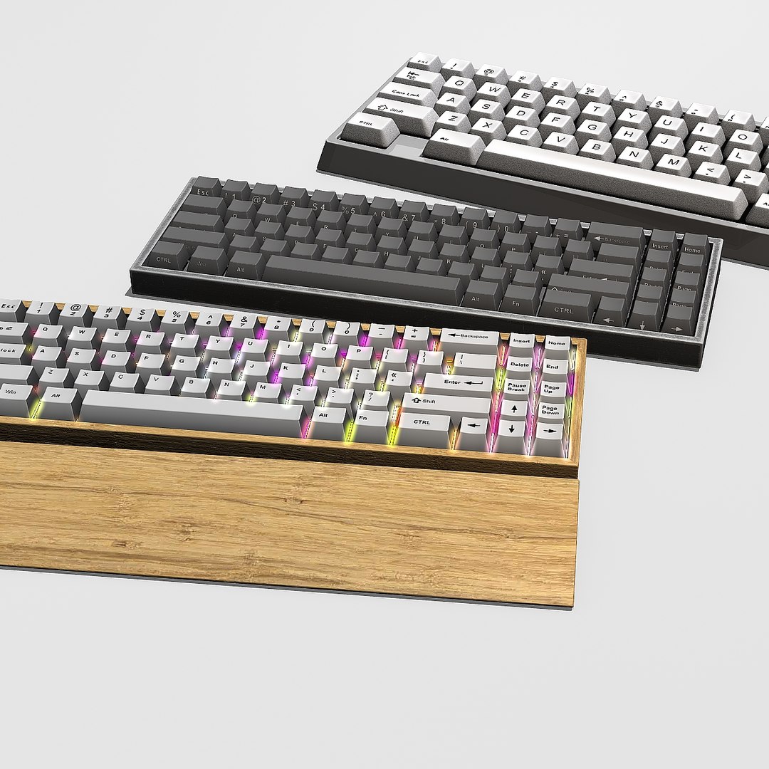 Mechanical keyboards 3D model - TurboSquid 1567983