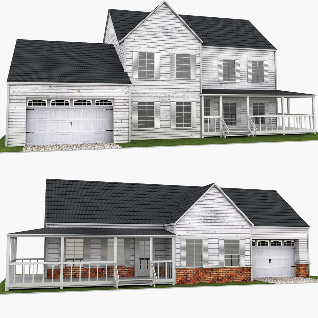 3D neighborhood houses model - TurboSquid 1568298