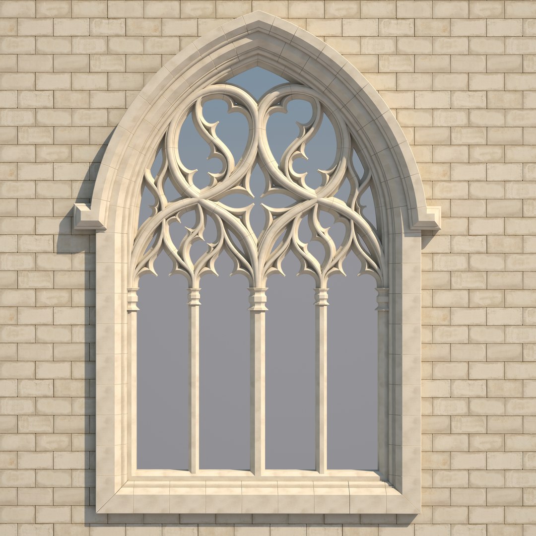 Gothic window model - TurboSquid 1568376