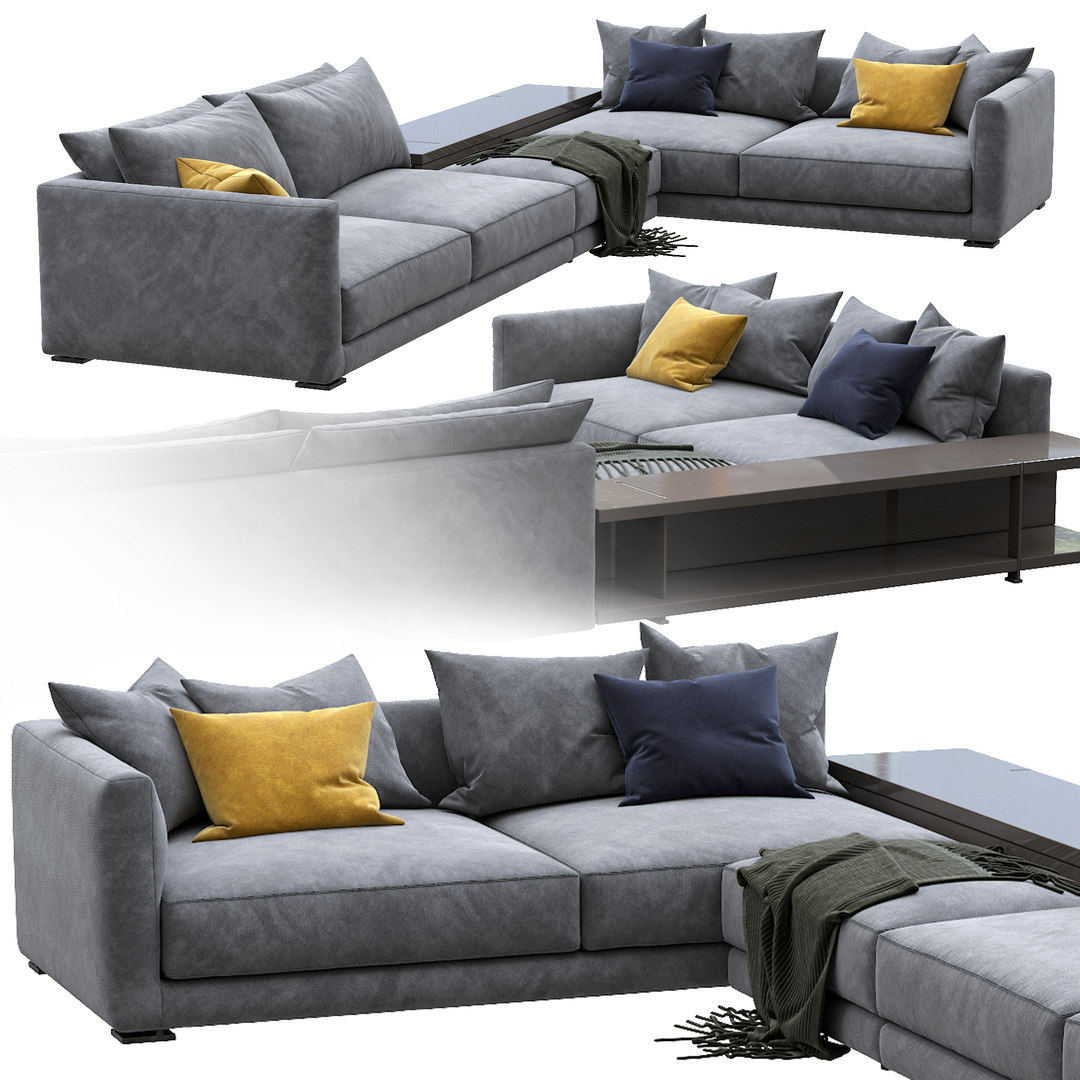 Poliform sofa bristol 3D model - TurboSquid 1568397
