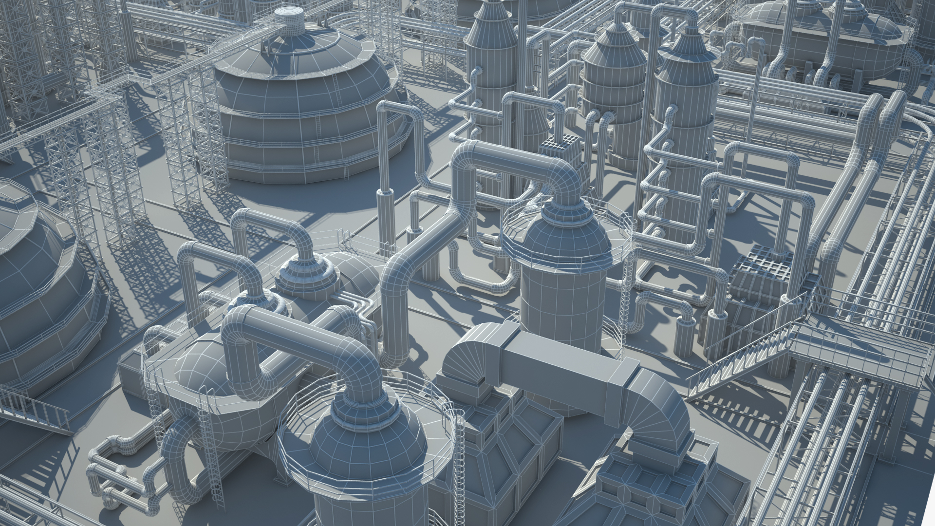 Industrial area 3D model - TurboSquid 1568687