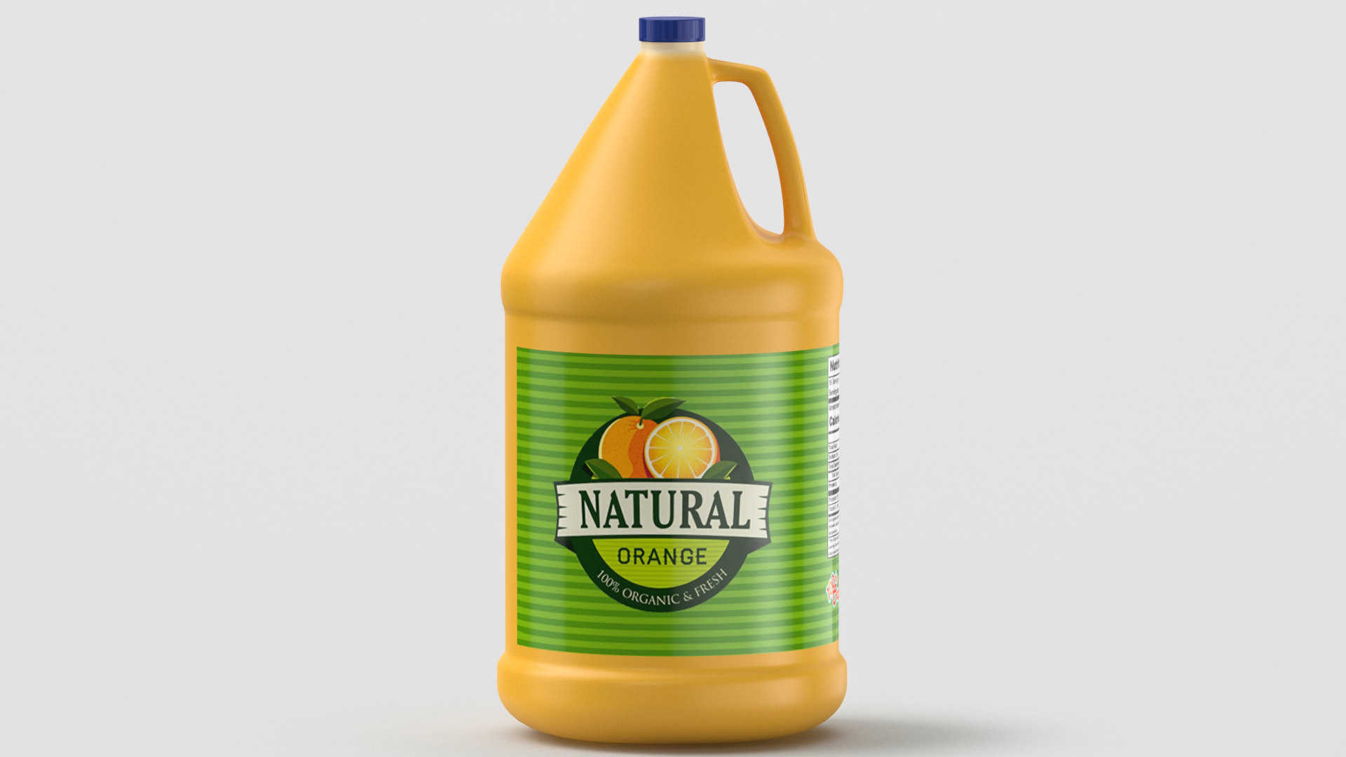 3D orange juice gallon jug - TurboSquid 1568755