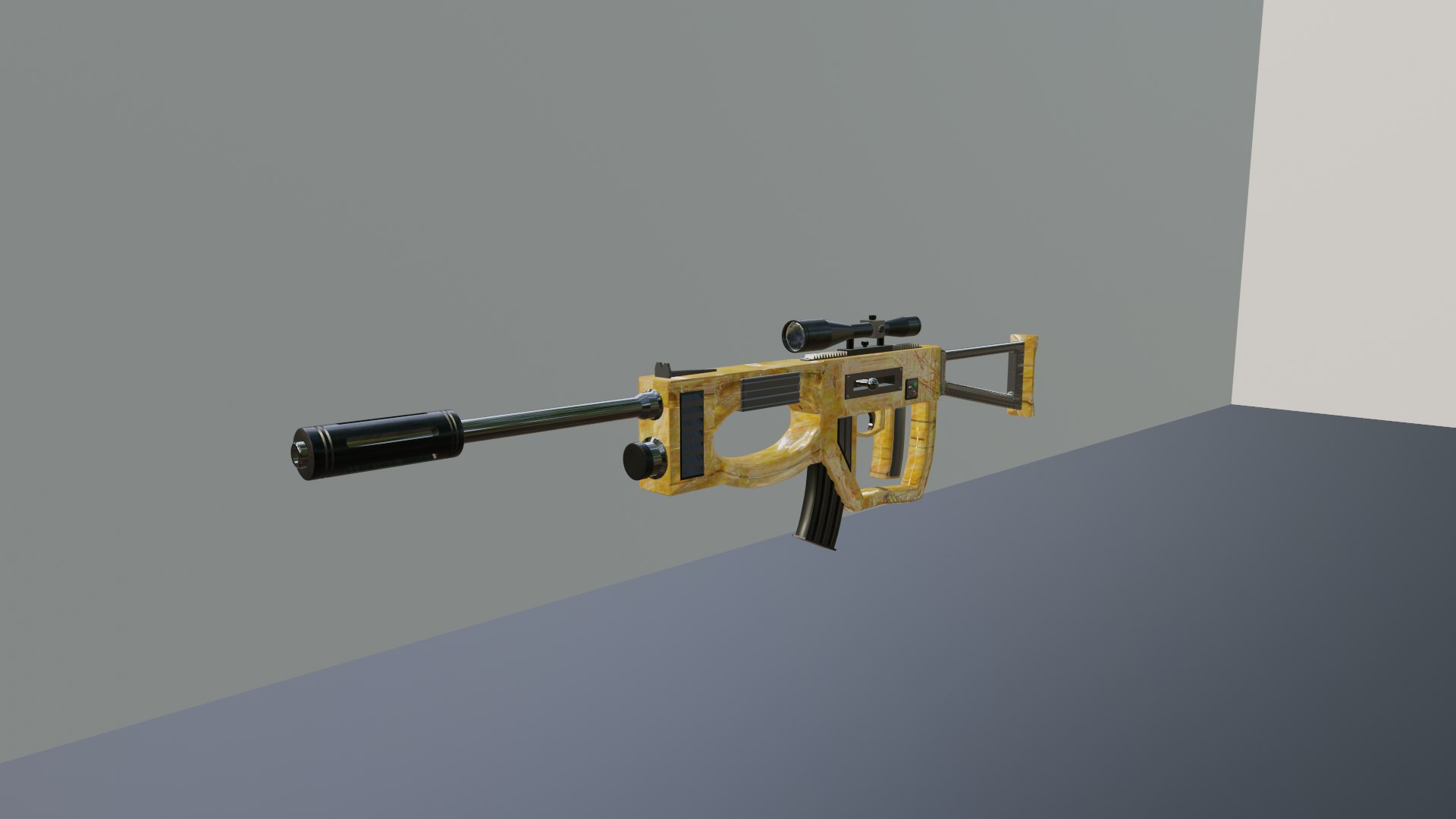 Space rifle 3D model - TurboSquid 1568732