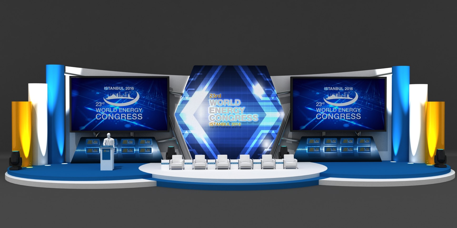 Stage decoration model - TurboSquid 1568762