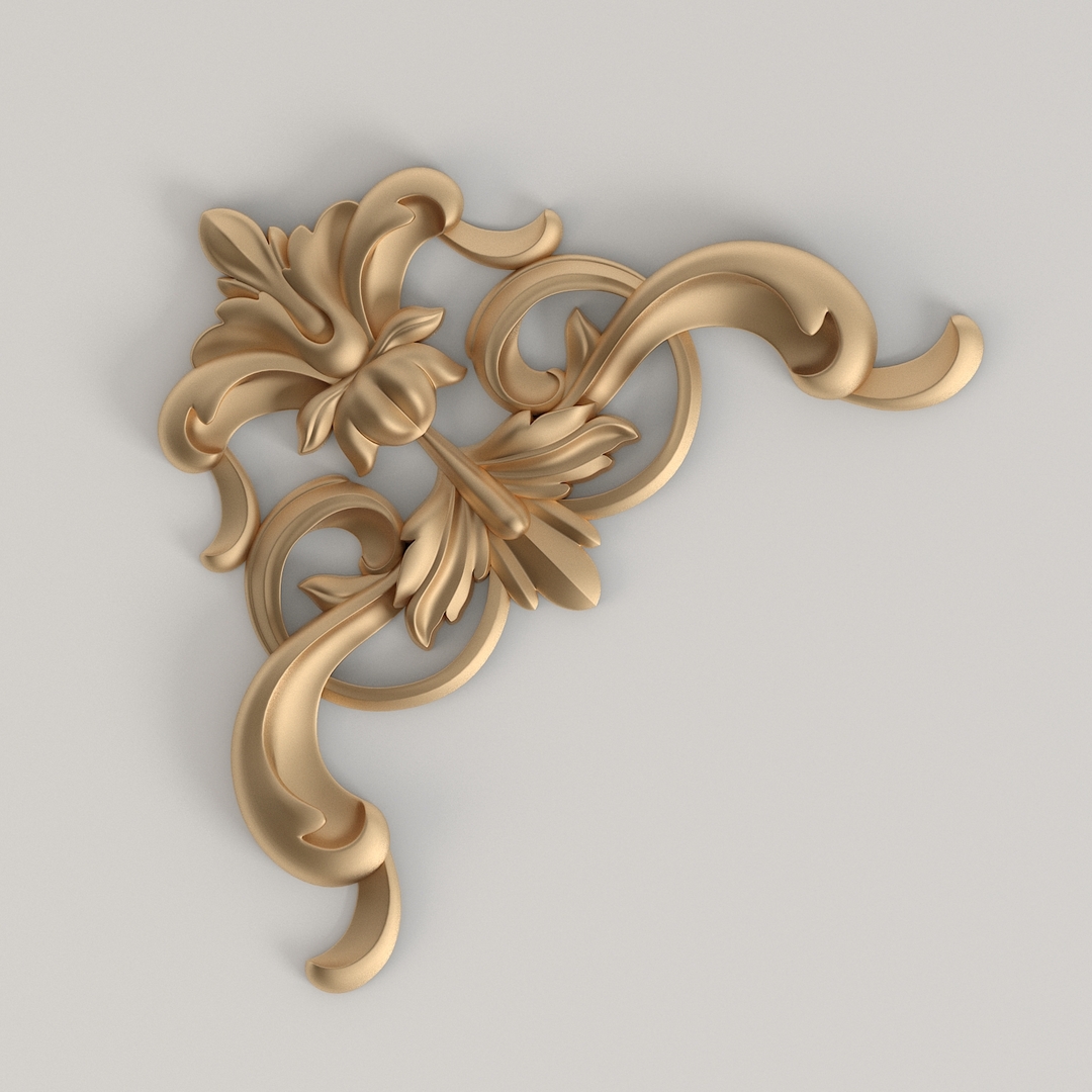 3D corner decor model - TurboSquid 1568807