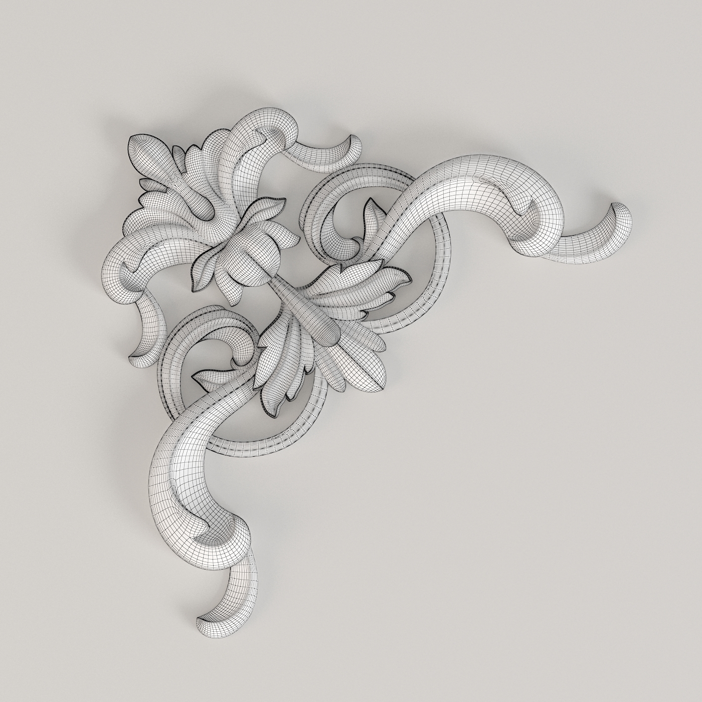 3D corner decor model - TurboSquid 1568807