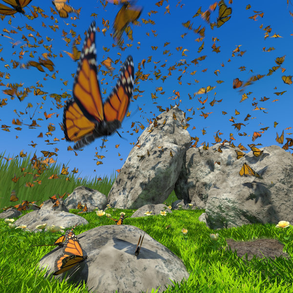 Animated Butterfly 3D Models for Download | TurboSquid