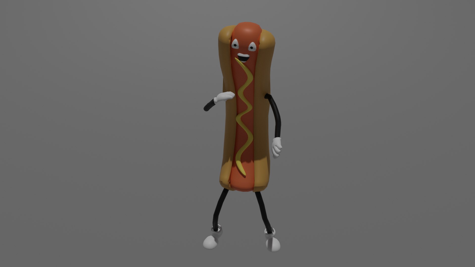 Hot dog character animation model - TurboSquid 1569019