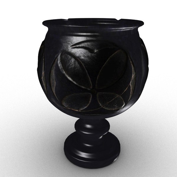 Knights templar obsidian chalice 3D - TurboSquid 1569578