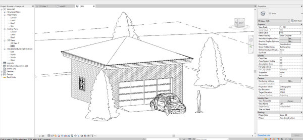 Garage revit 3D - TurboSquid 1569593