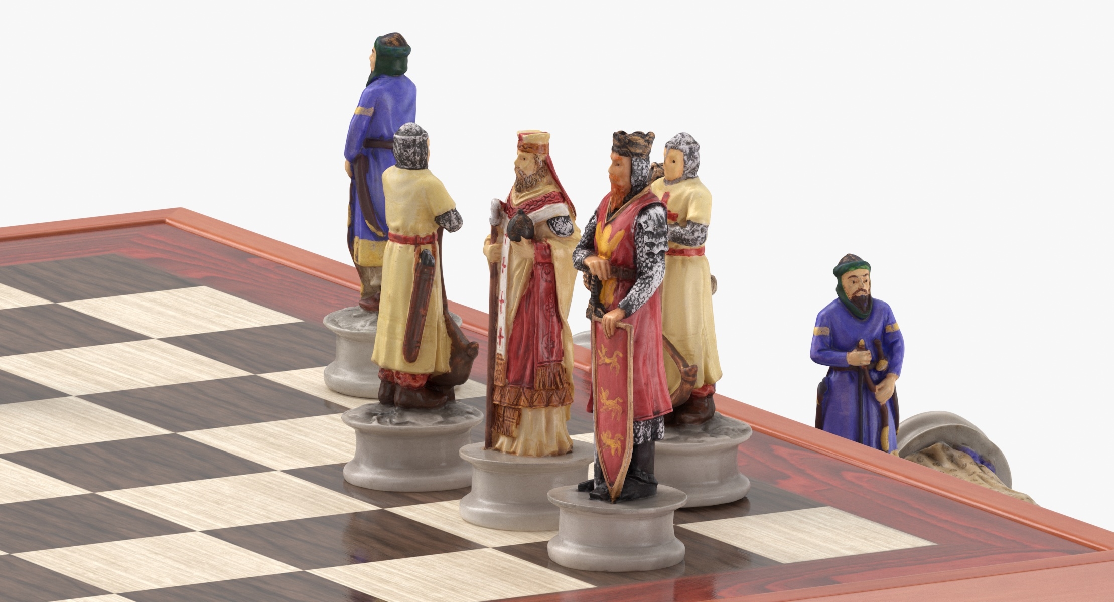 3D model chess board set 01 - TurboSquid 1569655