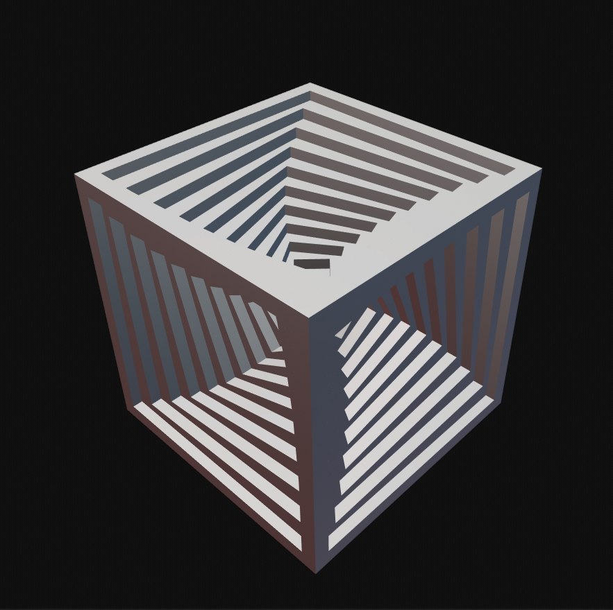 Inner spiral vortex cube model - TurboSquid 1569751
