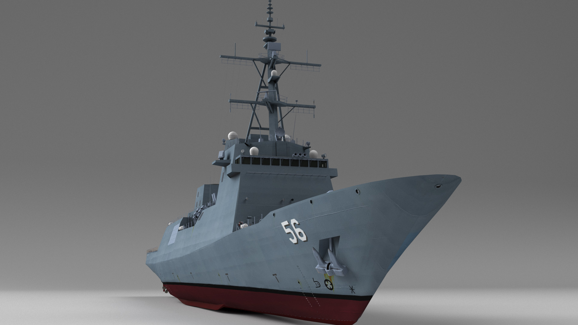 FFGX Fregatte der nächsten Generation 3D-Modell - TurboSquid 1569947